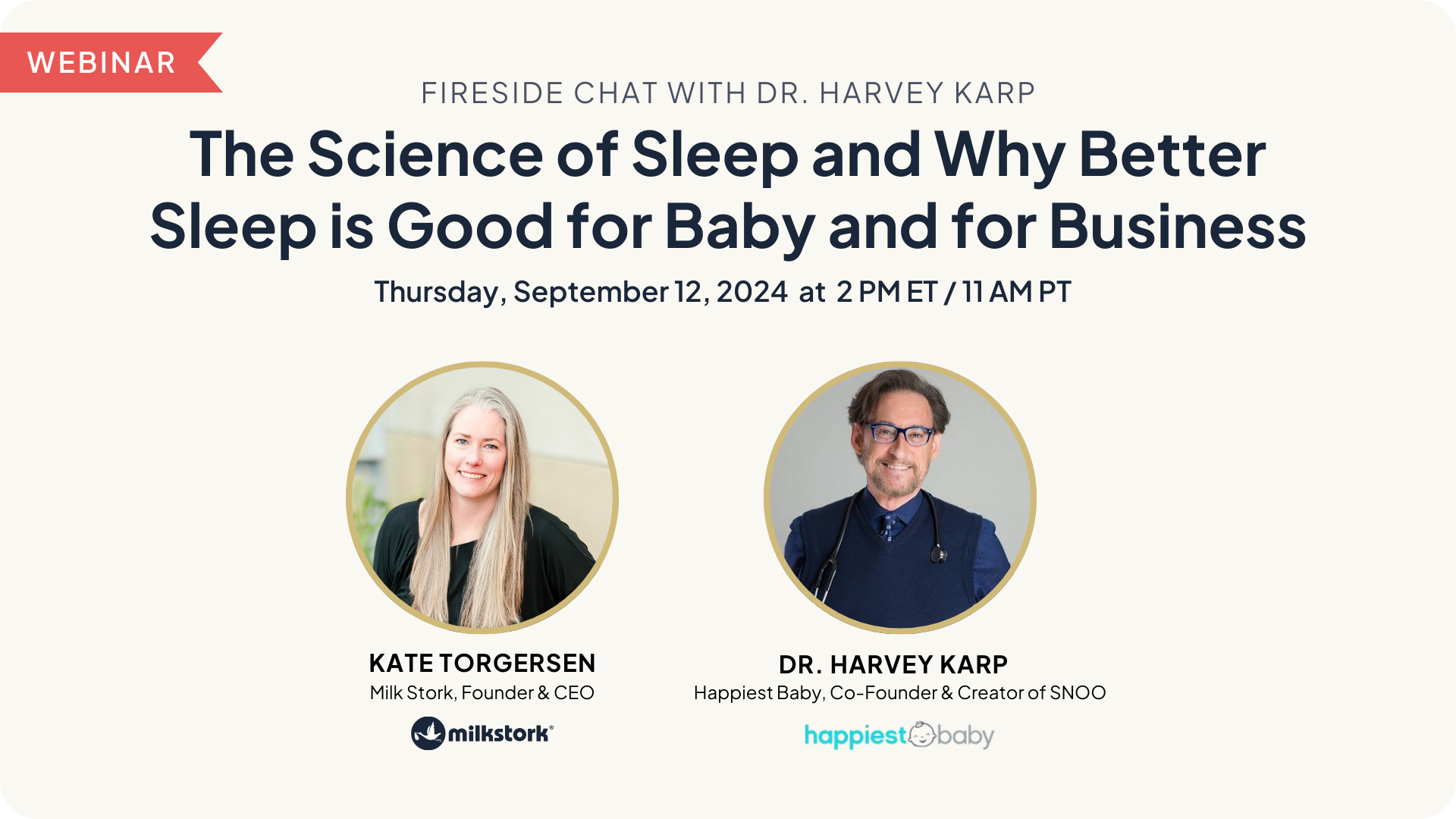 WEBINAR | Fireside Chat with Dr. Harvey Karp: The Science of Sleep and ...
